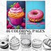 46 Food Art Coloring Pages, Donut Pie Coloring, Edible Muffin Coloring ...