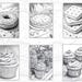 46 Food Art Coloring Pages, Donut Pie Coloring, Edible Muffin Coloring ...