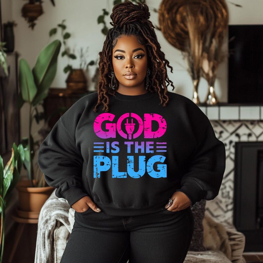 God is the Plug SVG | Godlike Quotes | God is Great Cricut Cut File ...