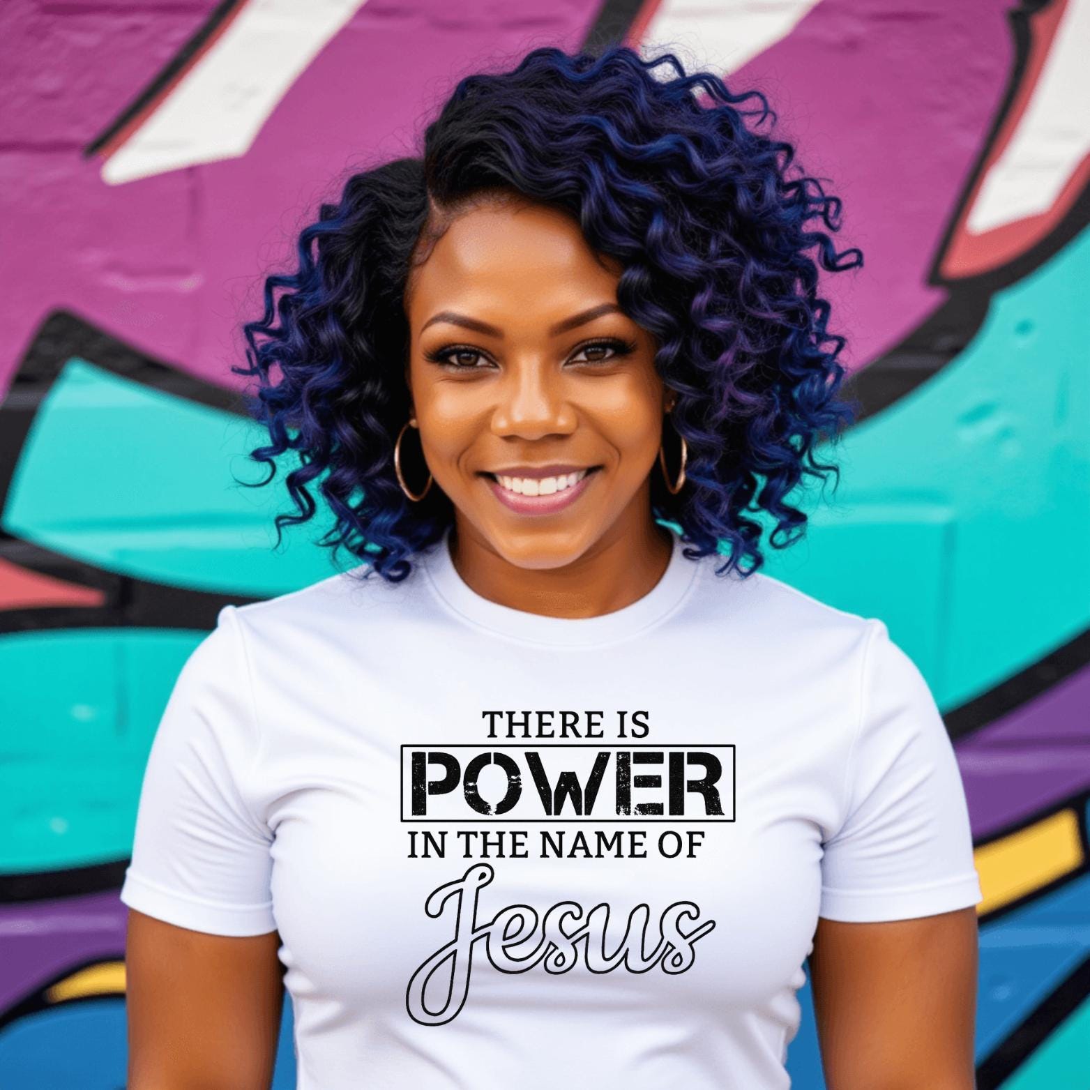 Power in Jesus Name Shirt: Christian Graphic Tee - Spiritual Gift - Etsy