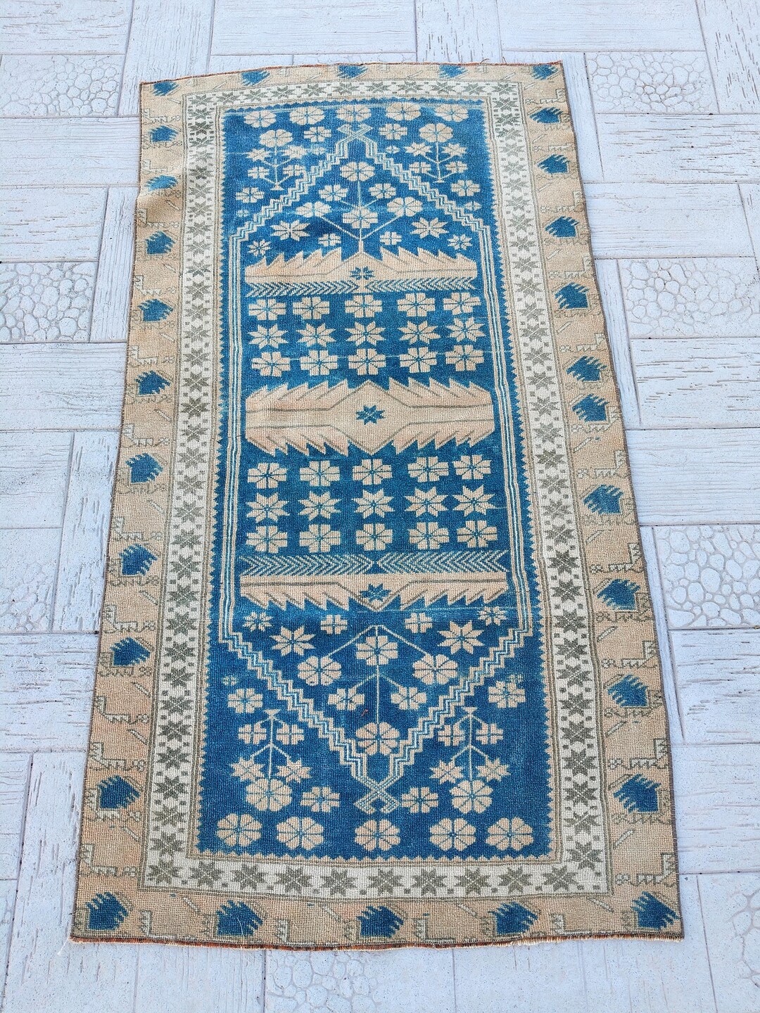 3x6 Handmade Turkish Wool Rug: Vintage Oriental Area Home Decor Rug - Etsy