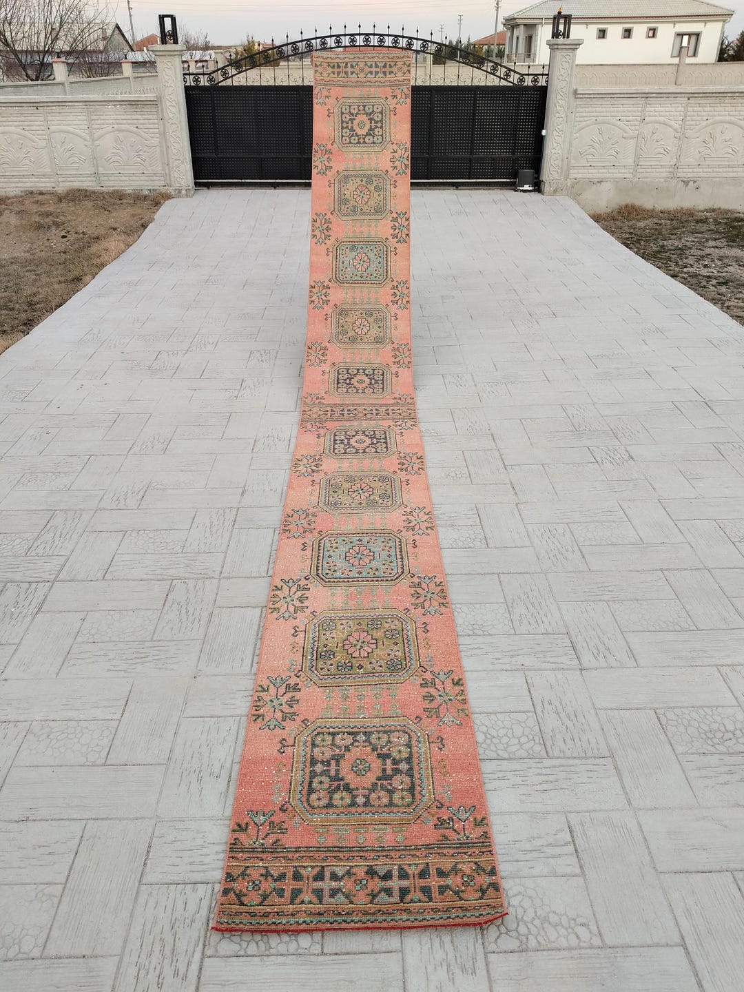 2x22 Extra Long Runner Rug, Long Runner Turkish, Rug Runner Vintage ...