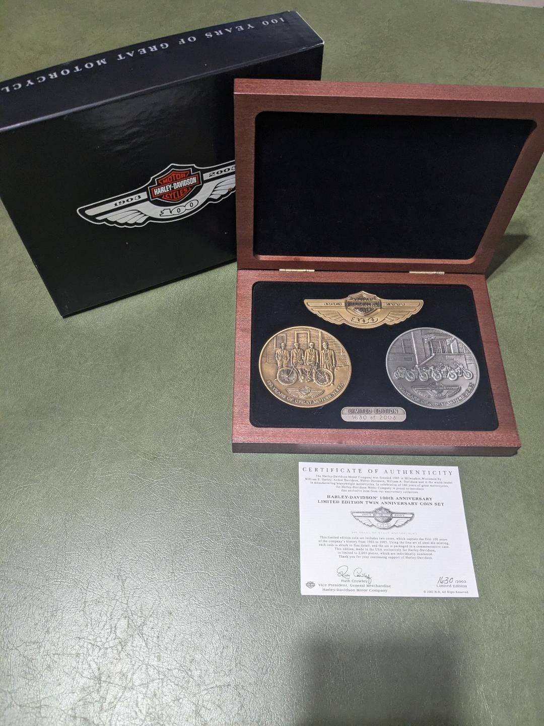 Harley-davidson "100th Anniversary Limited Edition Coin Set" - Etsy