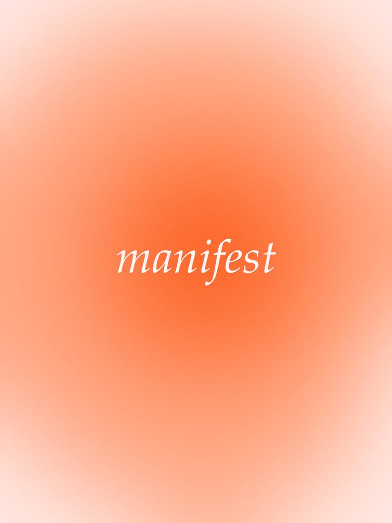 Manifest Minimalist Design - Etsy