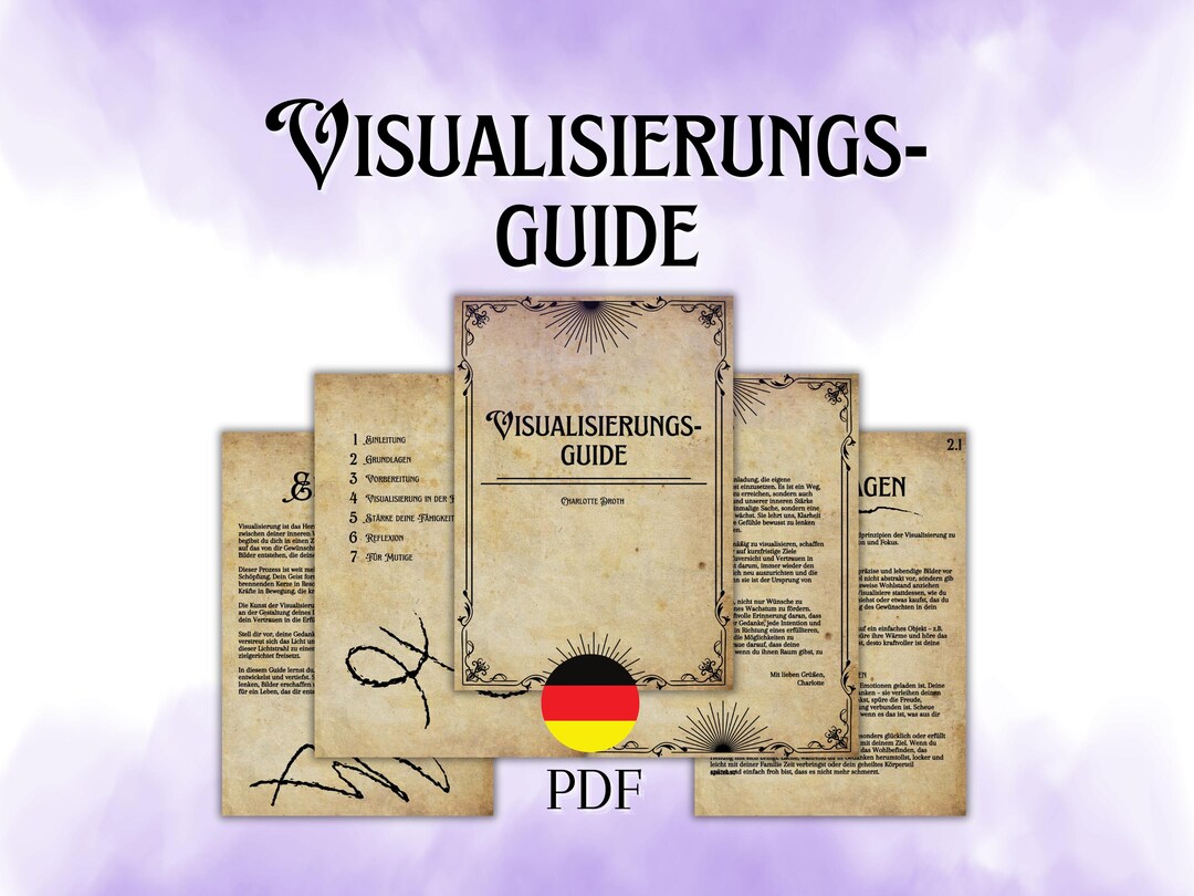 Visualization Guide German, Manifestation Techniques Instructions ...