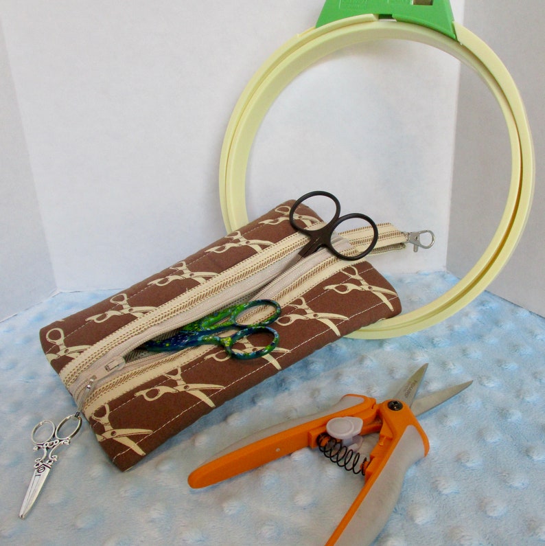 Scissor Pouch, Holds Thread, Scissors, Floss, Awesome Gift for Your Sewing/ Stitching Friends ...
