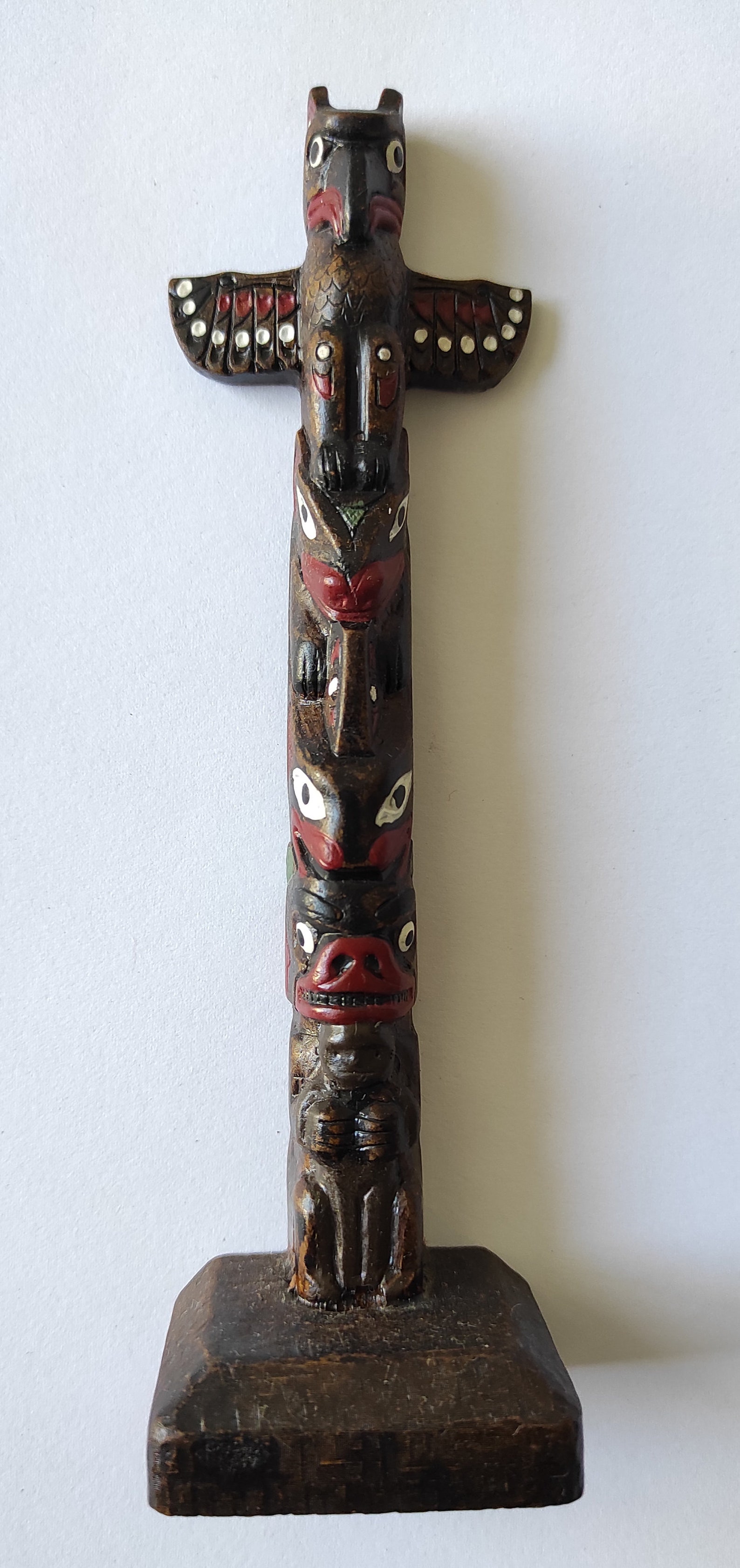 Totem Pole Black Resin BOMA Canada miniature totem 80' | Etsy
