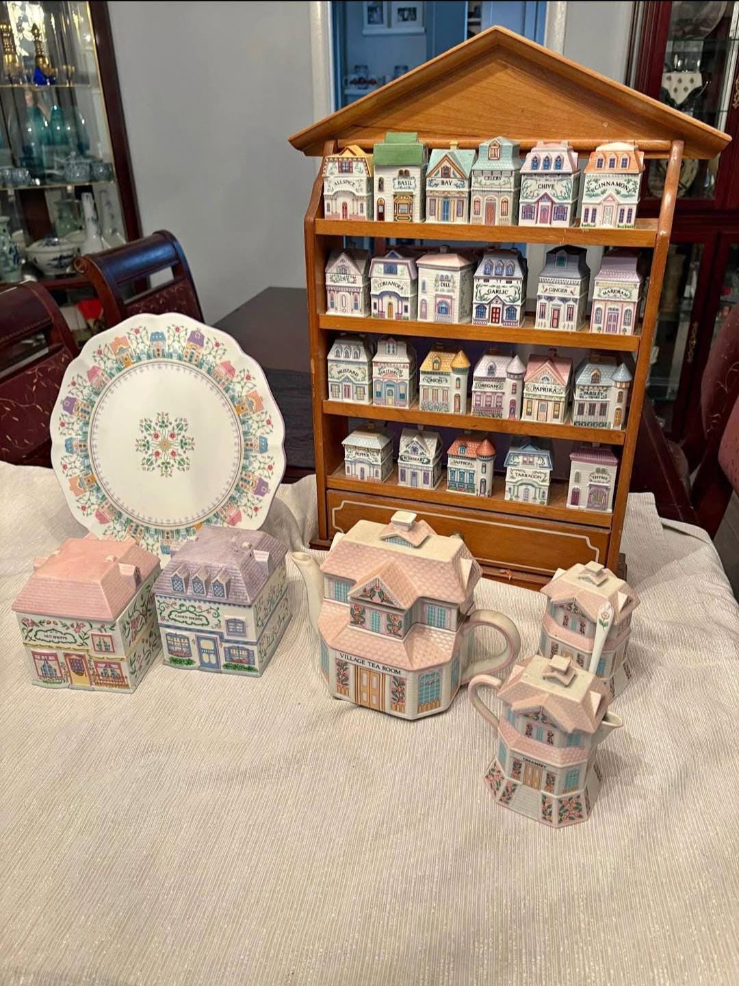 Lenox Village Spice Set 989 Complete Tea Set Platter Vintage - Etsy