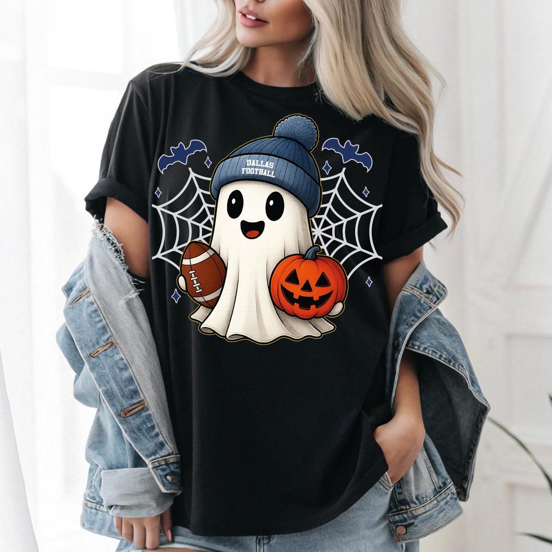 Cute Ghost Football Dallas Design PNG | Dallas Digital File | Dallas ...
