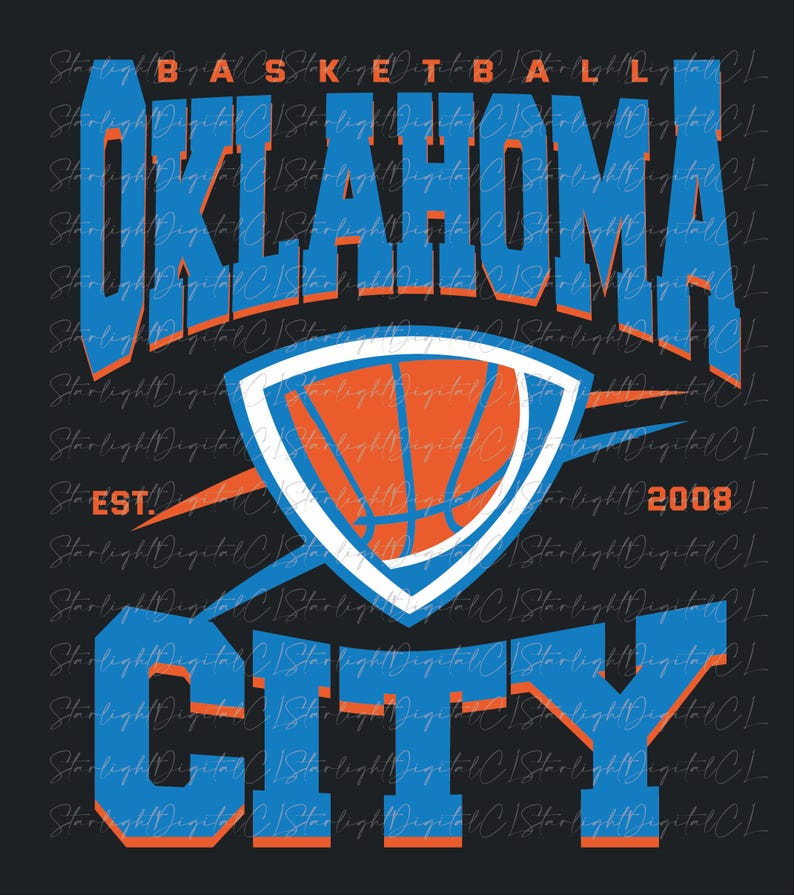 Oklahoma City Basketball Svg Png | OKC Basketball Digital File ...