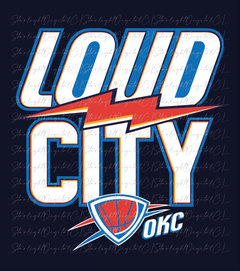 Loud City Oklahoma Basketball Png Oklahoma Basketball Digital File