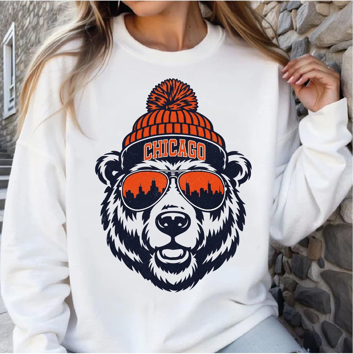 Chicago Vintage Football Design Png | Chicago Down Digital File ...