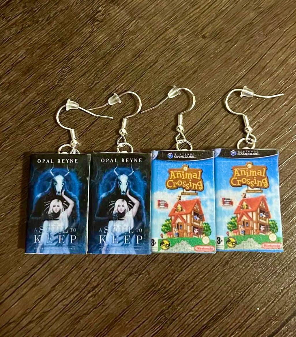 Mini Customizable Book Earrings - Etsy
