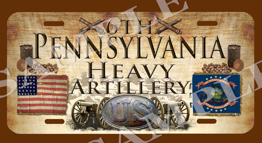 Vehicle License Plate for American Civil War Enthusiast 6th ...