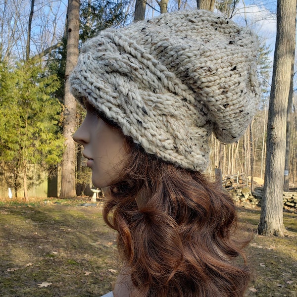 Slouchy Knit Hat - Etsy
