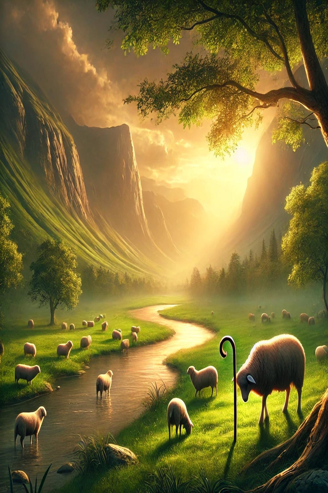 Green Pastures and Still Waters: God's Faithful Provision, Canvas - Etsy