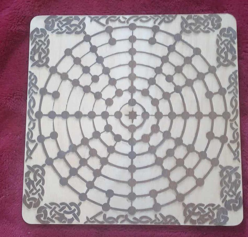 Fidchell Board Game Board SVG - Etsy