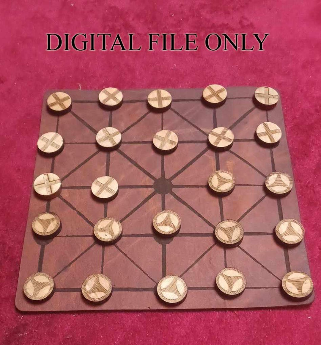 Alquerques Board (ancient Checkers) SVG - Etsy