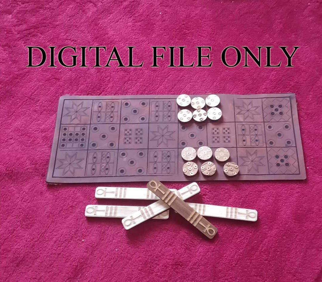 The Royal Game of Ur Board SVG - Etsy