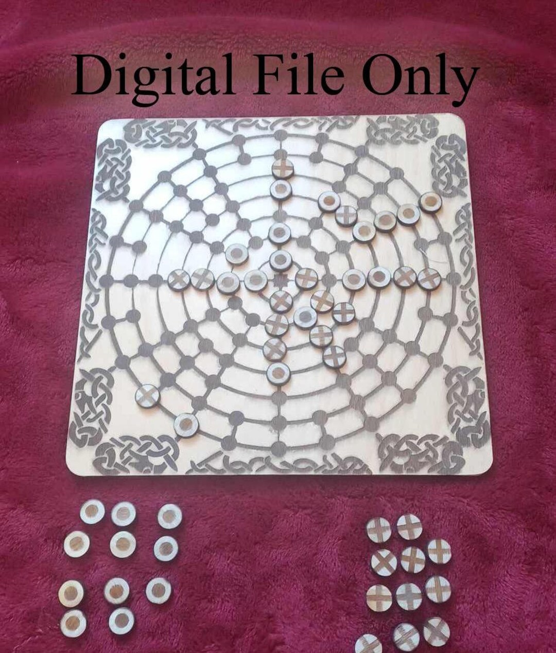 Fidchell Board Game Board SVG - Etsy