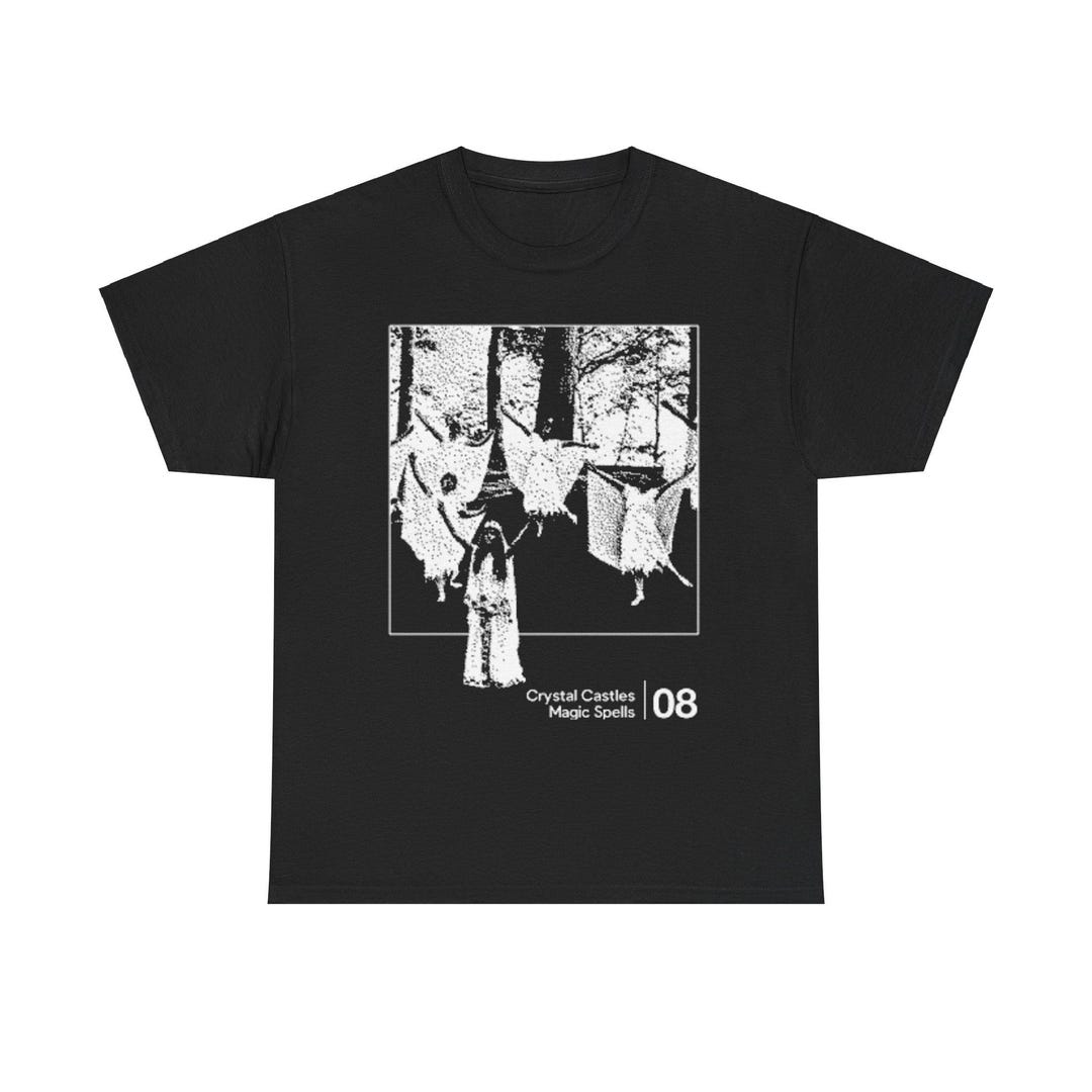 Crystal Castles Magic Spells 08 Black Tee Shirt - Etsy