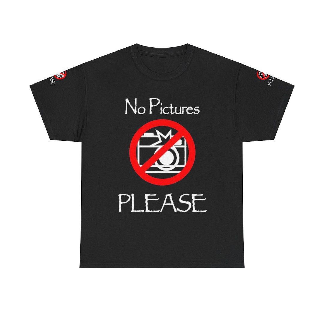 Joeyy Official Merchandise - "no Pictures Please" Tee Shirt - Etsy