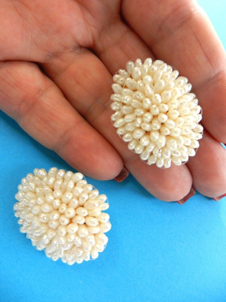 Charming Natural freshwater Pearls clip-on Earrings adorable | Etsy