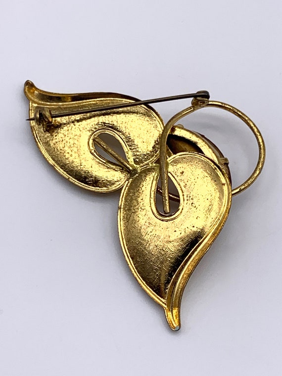 Antique late 40s European brooch Florentine gold fini… - Gem