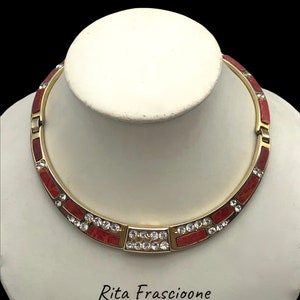 Rarity by Italian Designer Rita Frascione - Rigid Links Choker Necklace ...