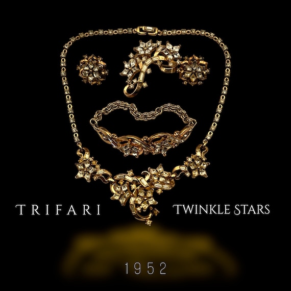 1952 rare Signed Trifari Alfred Philippe Design, Twi… - Gem