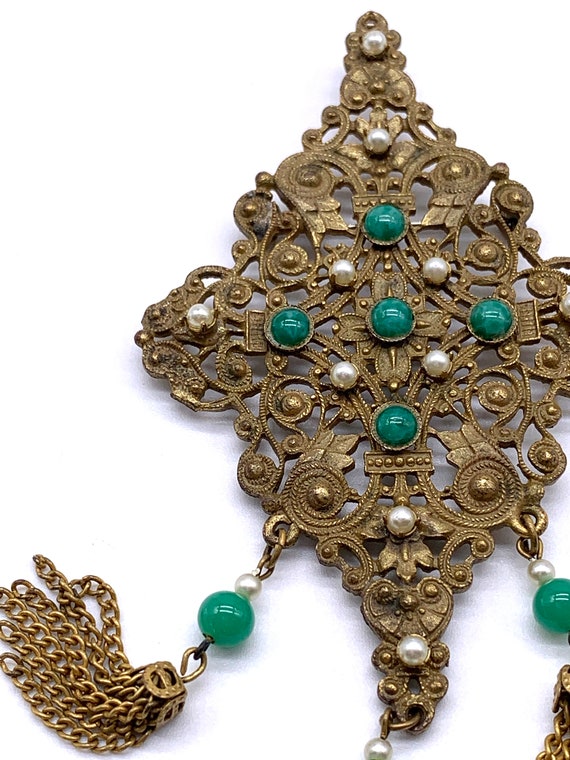 Rare Alice CAVINESS Victorian inspired brooch, elabor… - Gem