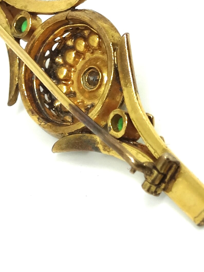 Adorable Antique Victorian Bar Brooch With Seed Pearls and Crystals ...