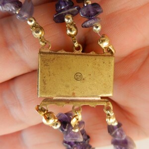 GM Giuliano Fratti Signed Amethyst ( Natural ) Chips Beads GM Signed 3 ...