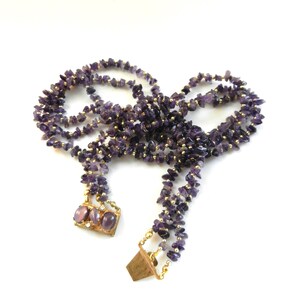 GM Giuliano Fratti Signed Amethyst ( Natural ) Chips Beads GM Signed 3 ...
