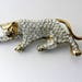 Stunning Crystals Panther Pin - High-end Quality Figural Feline Pin in ...