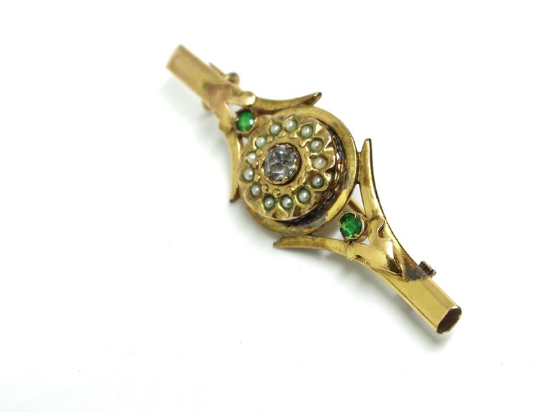 Adorable Antique Victorian Bar Brooch With Seed Pearls and - Etsy