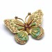 Vintage Kenneth Jay Lane Butterfly Brooch - Huge, Dimensional Butterfly ...