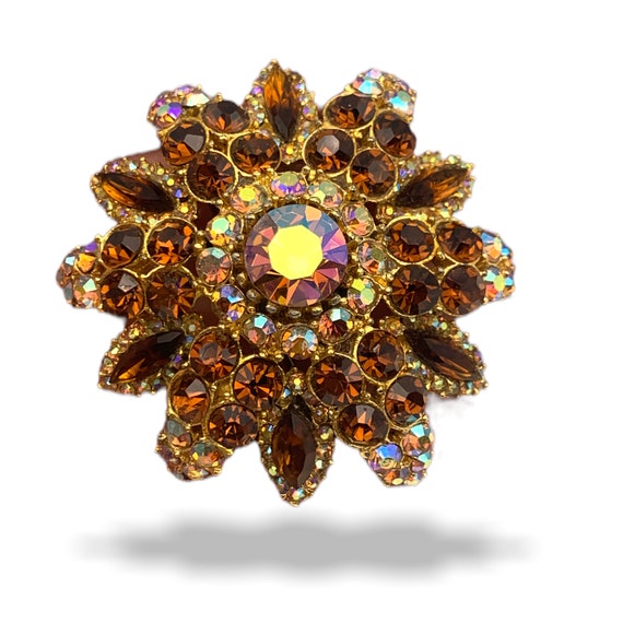 SPHINX signed and 9894 numbered Flower Goldtone Pin B… - Gem