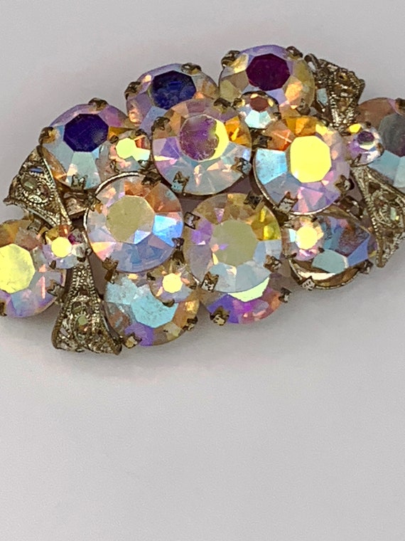 1950s glittering hyacinth unfoiled stones and filigre… - Gem