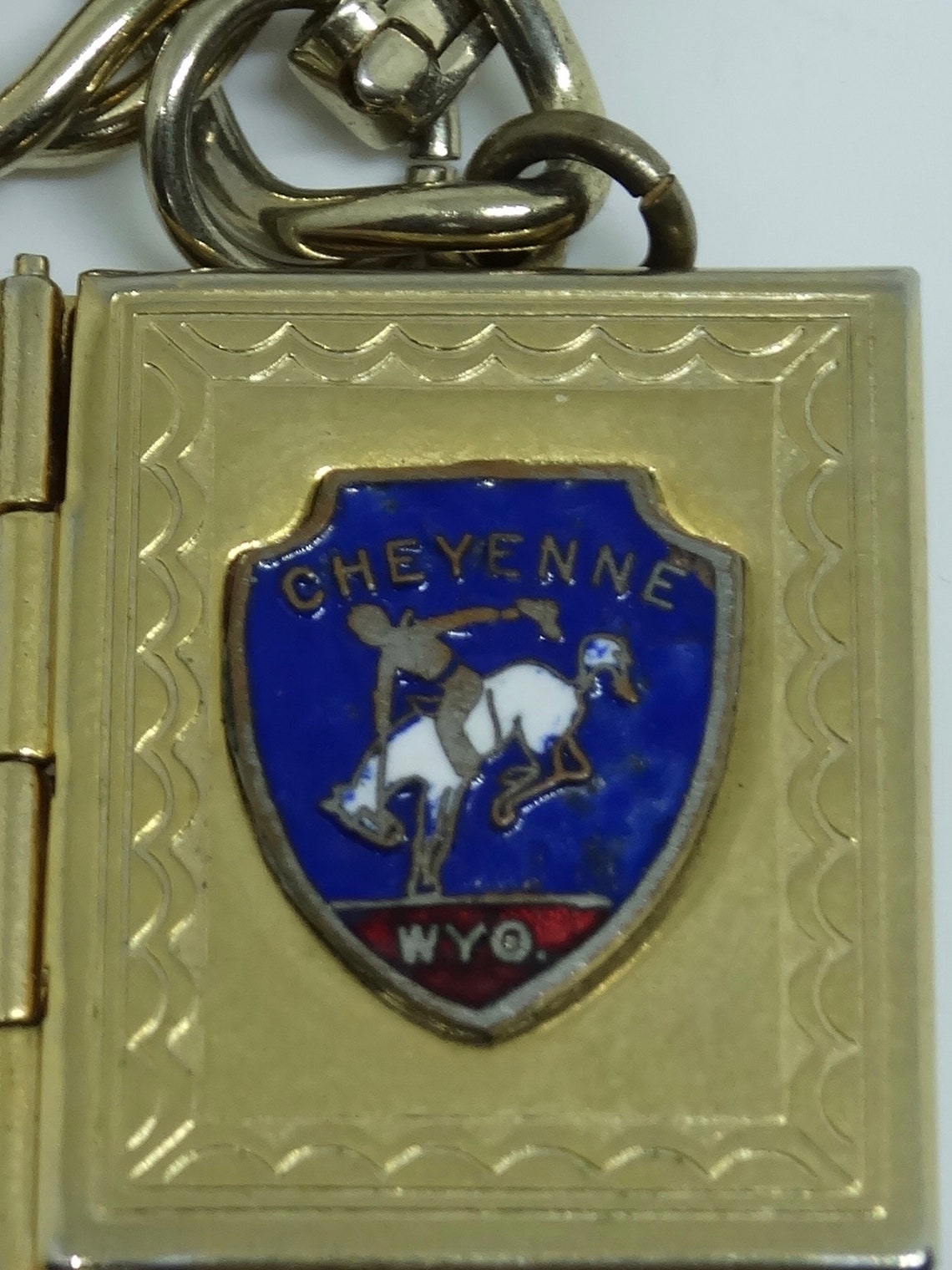 1950s CHEYENNE WYO souvenir Rodeo bracelet lovely enameled | Etsy