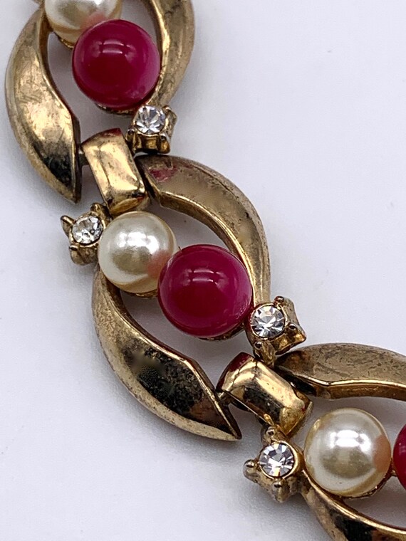 1950 Vintage Trifari Philippe Rhinestone, Simulated P… - Gem