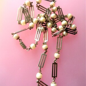 Classic 1960s Vintage long chain necklace adorned by | Etsy