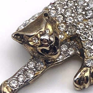 Stunning Crystals Panther Pin - High-end Quality Figural Feline Pin in ...