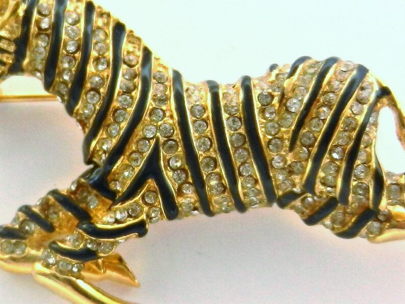 Zebra Designer Collection by Sphinx Rhinestones Gold Tone w/ | Etsy