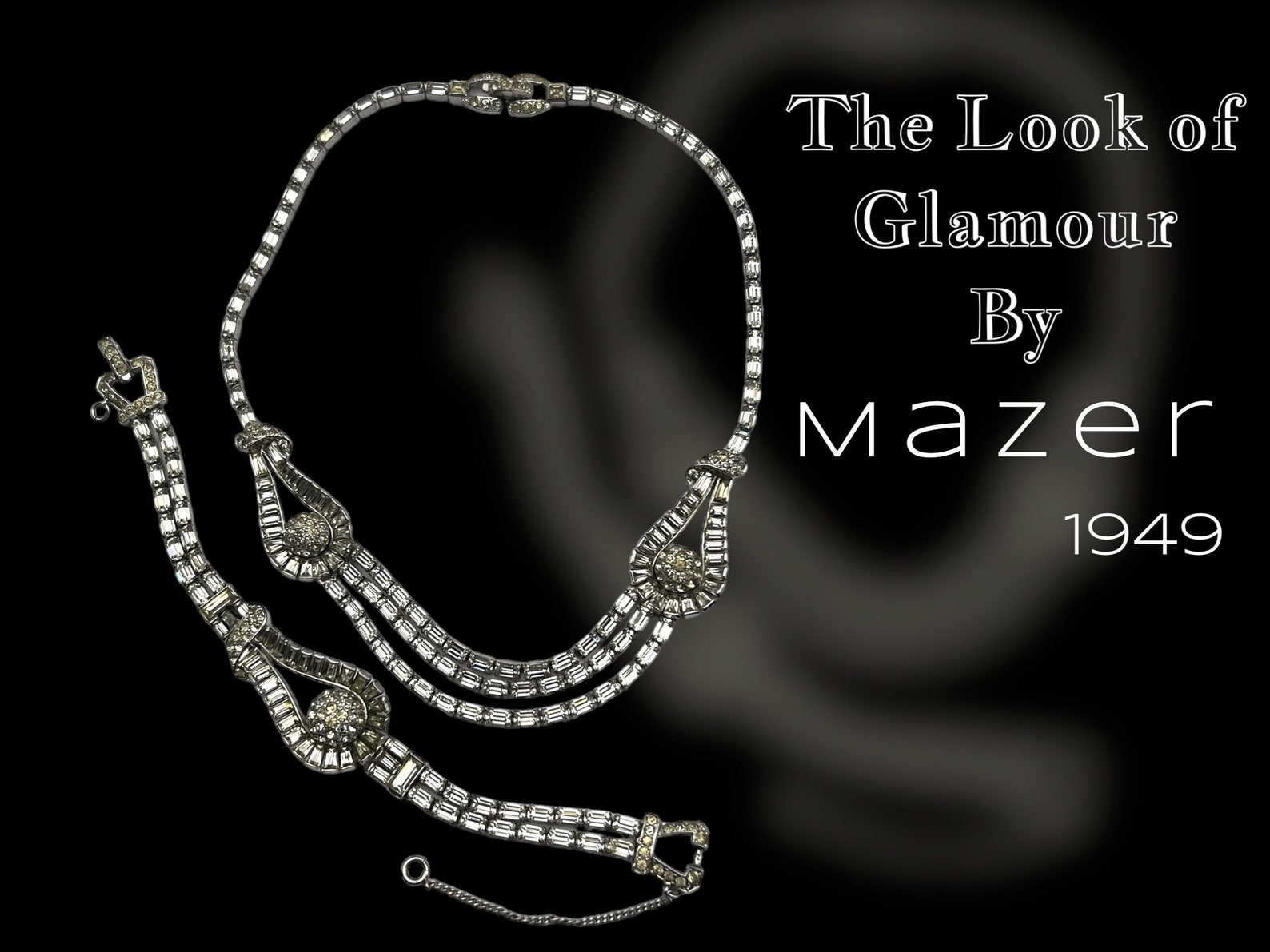 MAZER Bros. Exquisite Rare Necklace & Bracelet Set in Lustrous - Etsy