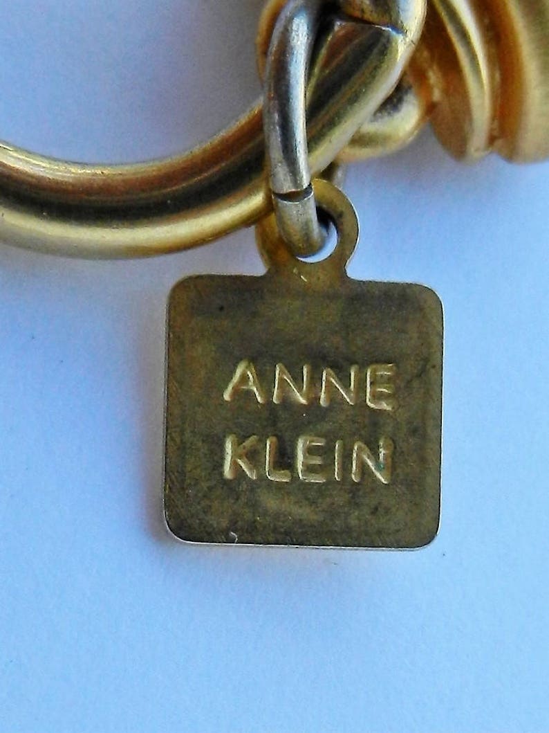 Anne Klein Necklace Vintage Anne Klein Lion Head Logo Satin | Etsy
