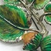 Vintage EXQUISITE Tree Series Enamel Hazel Leaf Brooch Brooch ...