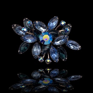 Beau Jewels Midnight Blue/pale Blue/ and AB Crystal Charming Swedge ...