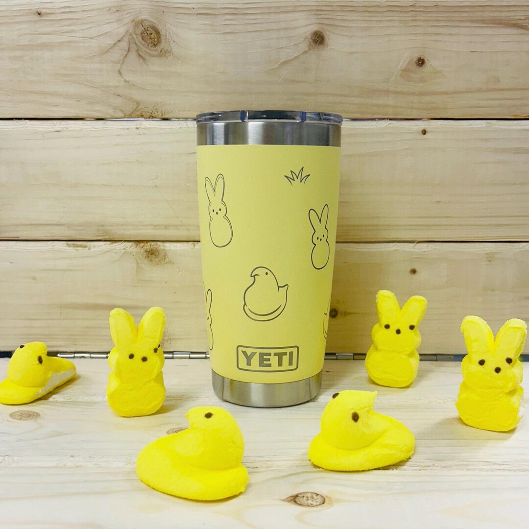 YETI 20oz Tumbler Engraved, Easter Peep’s Wrap, Tumbler, YETI, Laser ...