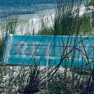Beachy Relax Sign| Distressed Relax Wall Decor| Relax Wall Hanging With ...
